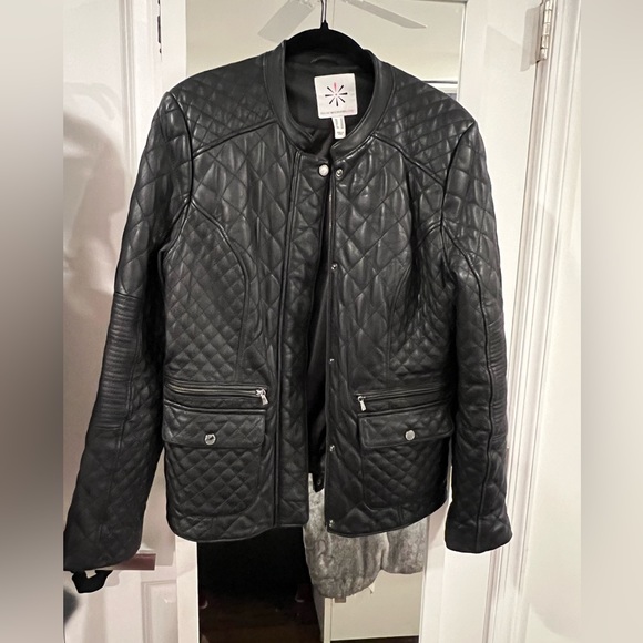 Isaac Mizrahi | Jackets & Coats | Isaac Mizrahi Live Black Quilted ...